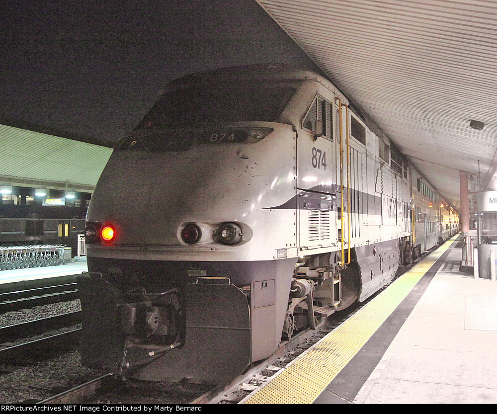 Metrolink 874 About to Take Tr 334 to San Bernadino at 8:05 PM